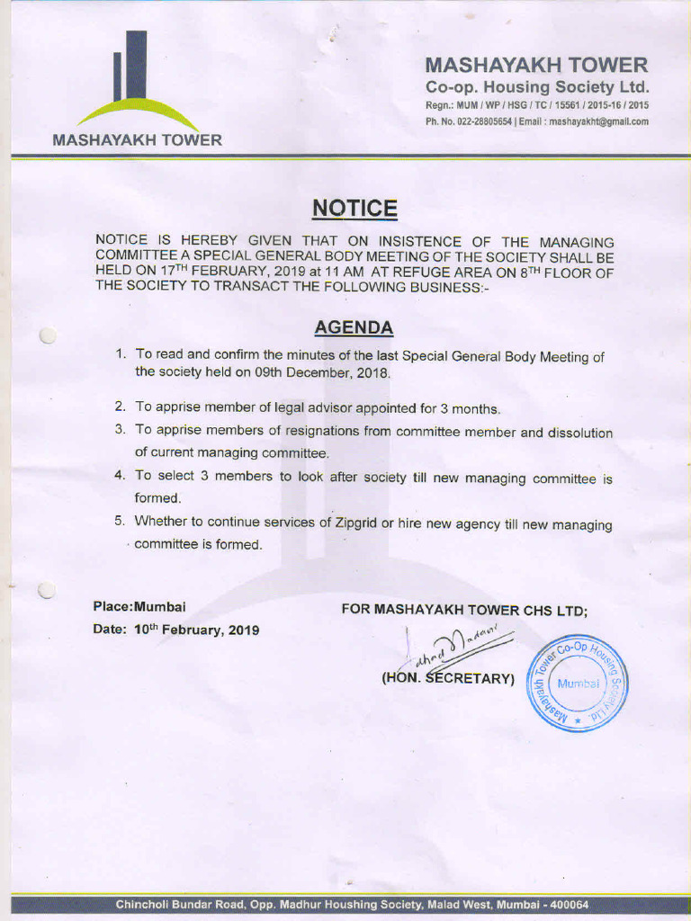 SGM Agenda 2019 - Final | PDF