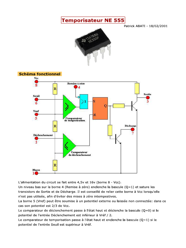 Temporisateur NE 555 | PDF