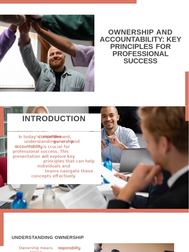 Ownership and Accountability Training | PDF | Accountability | Empowerment