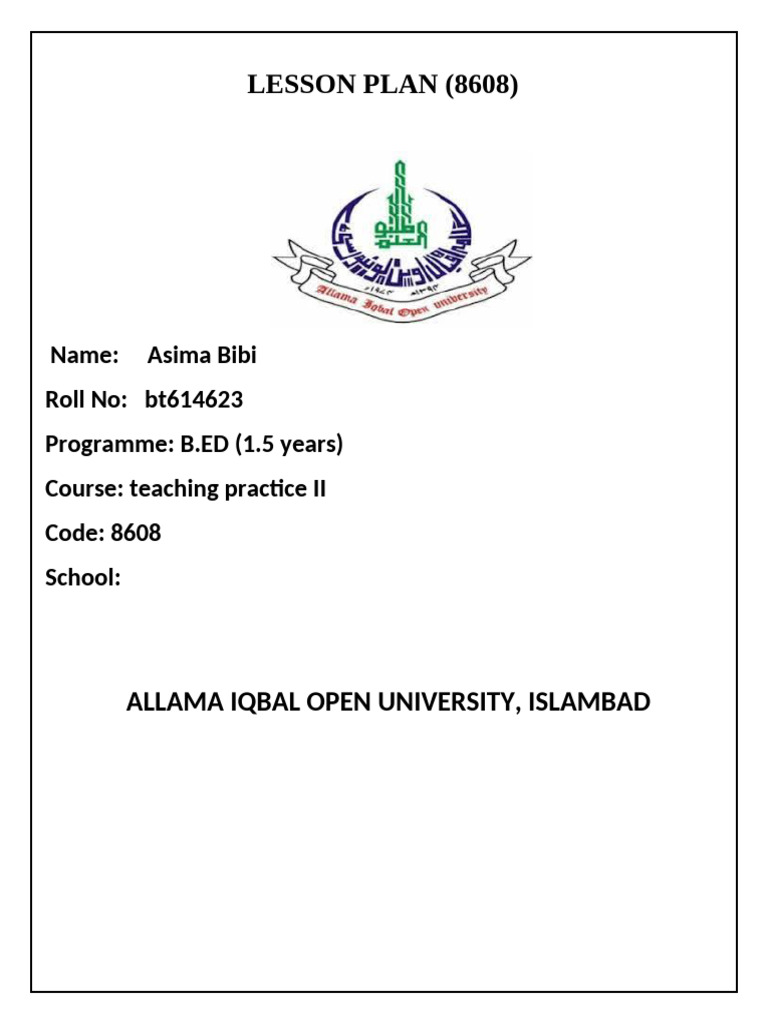 40 Lesson Plan English, Pak Study, Urdu | PDF | Adjective | Noun