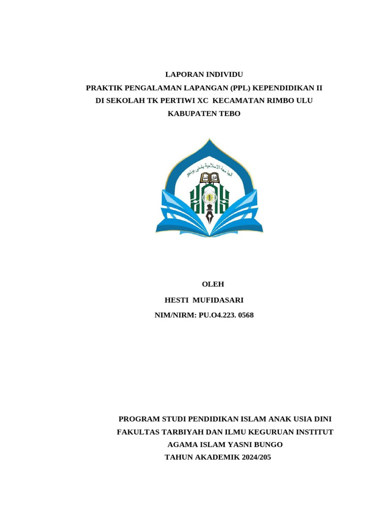 Laporan PPLK Individu Hesti | PDF