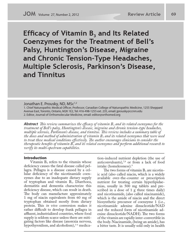 Review Article: Jonathan E. Prousky, ND, MSC | PDF | Headache | Migraine