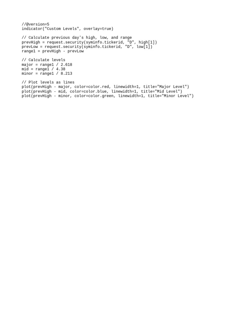 High Low Level | PDF