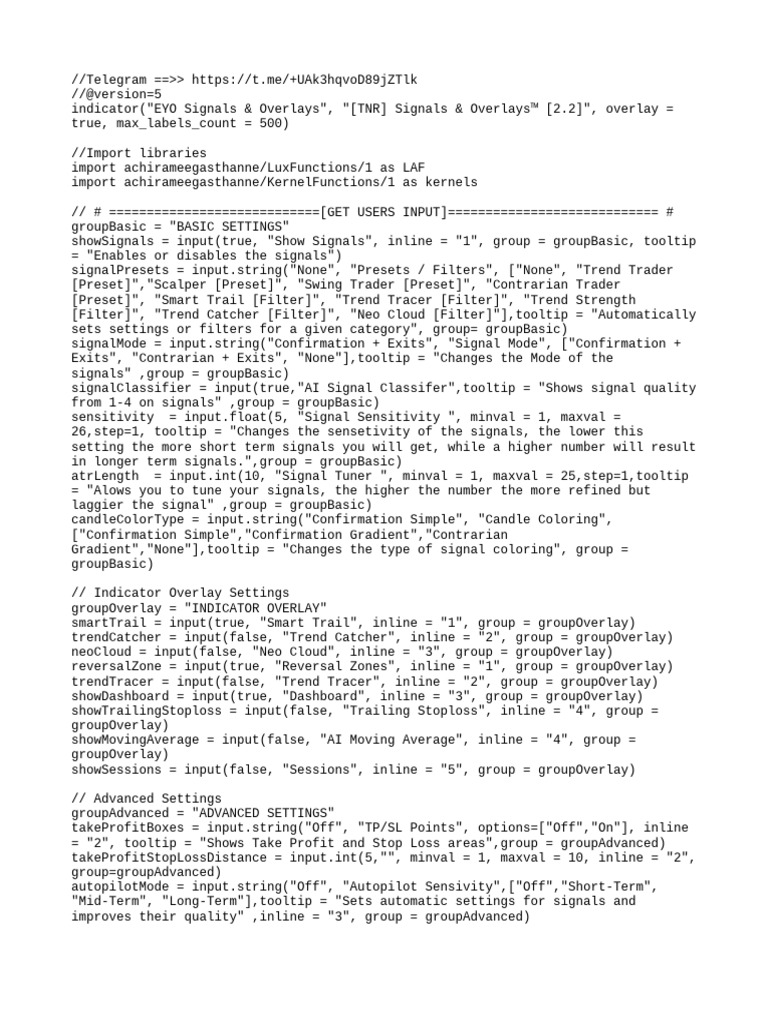 EYO Signals & Overlays | PDF