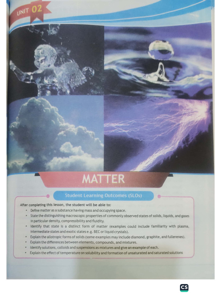 Chemistry Chapter 2 (Matter) | PDF