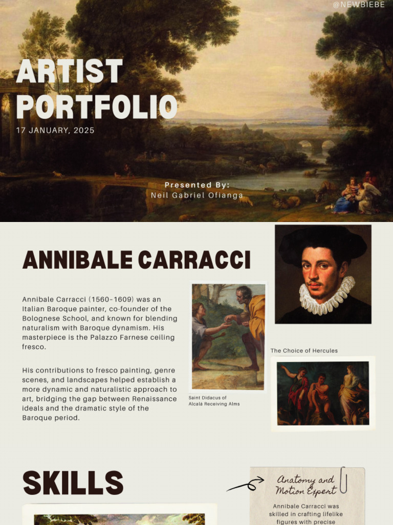 Annibale Carracci - Artist Portfolio - Neoclassical Art | PDF