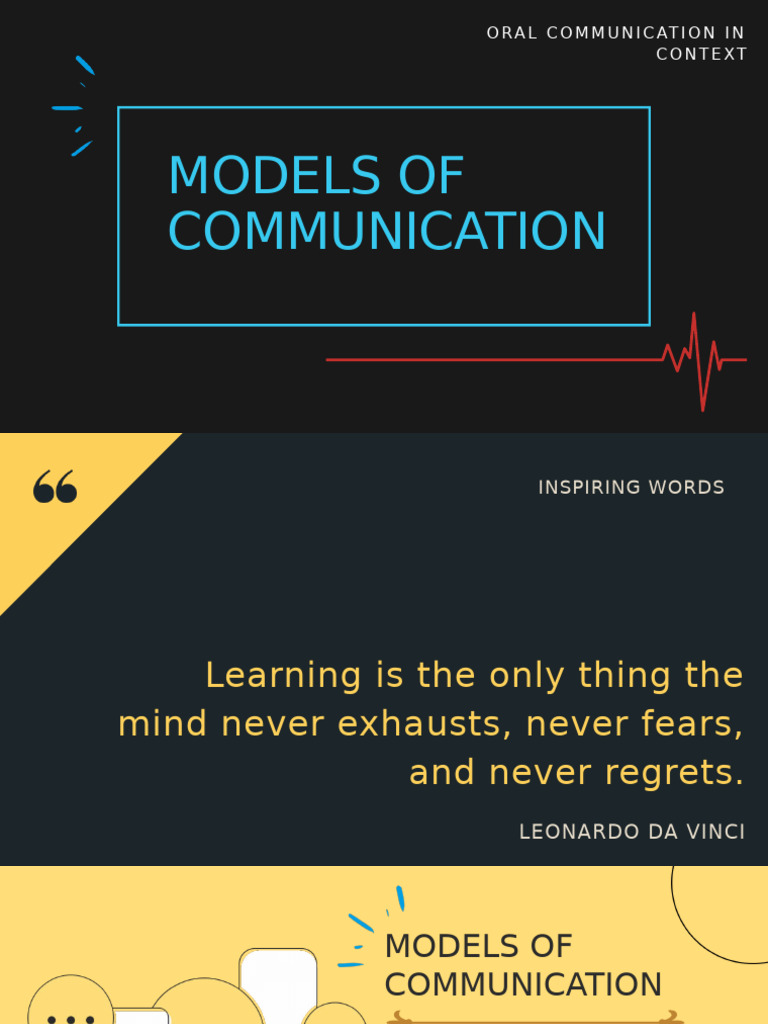 Lesson 3 Models of Communication 3 | PDF | Communication ...