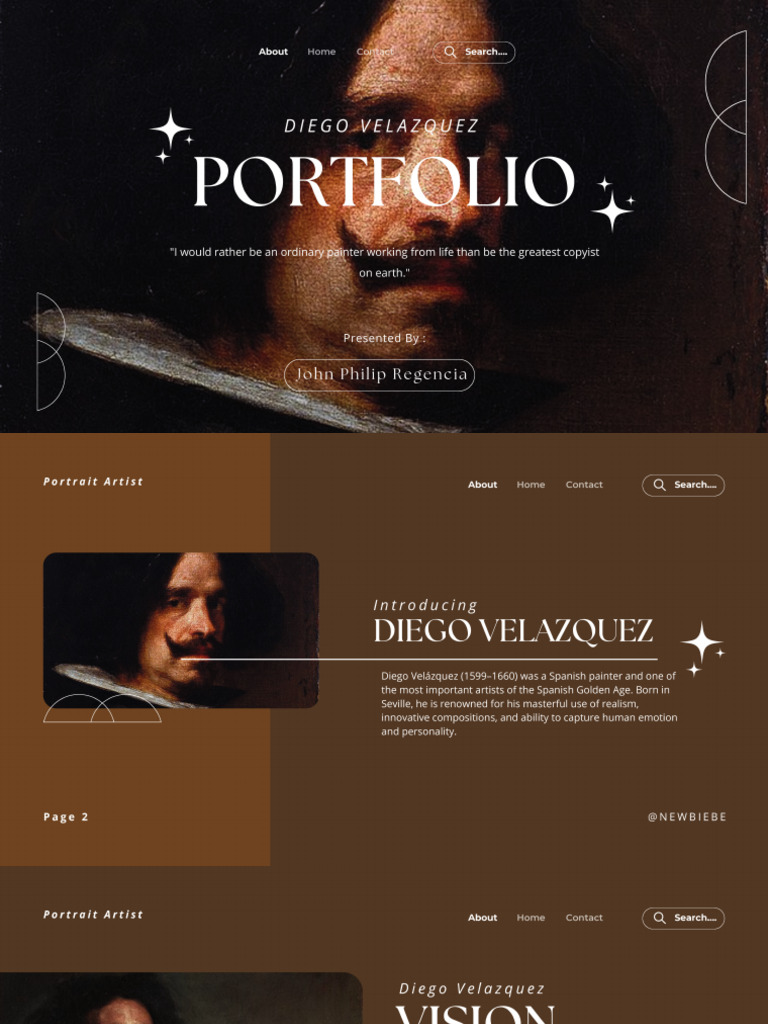 Diego Velazquez - Artist Portfolio - Neoclassical Art | PDF