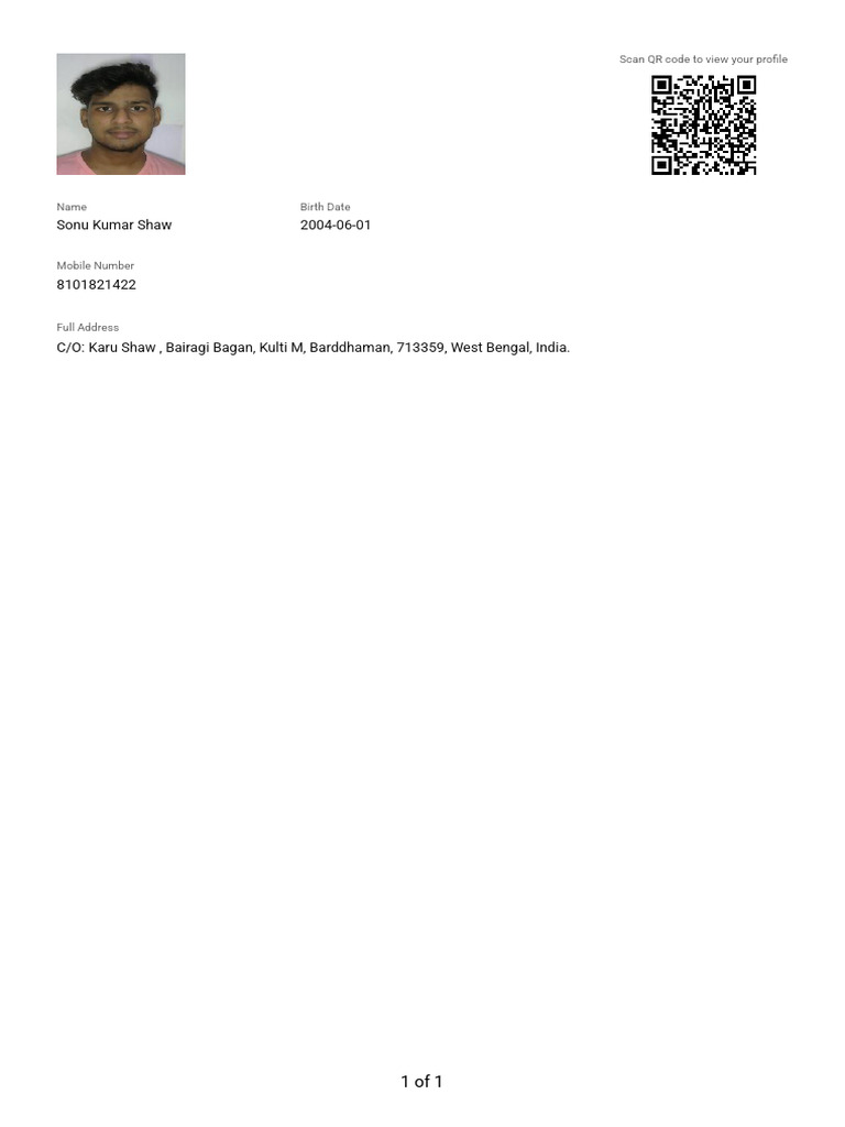 Sonu Kumar Shaw | PDF