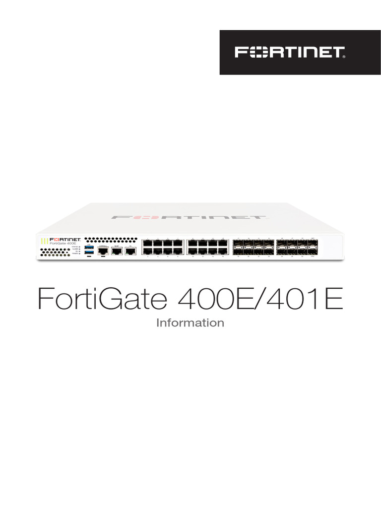 FortiGate 400E/401E Installation Guide | PDF | Electrostatic Discharge ...