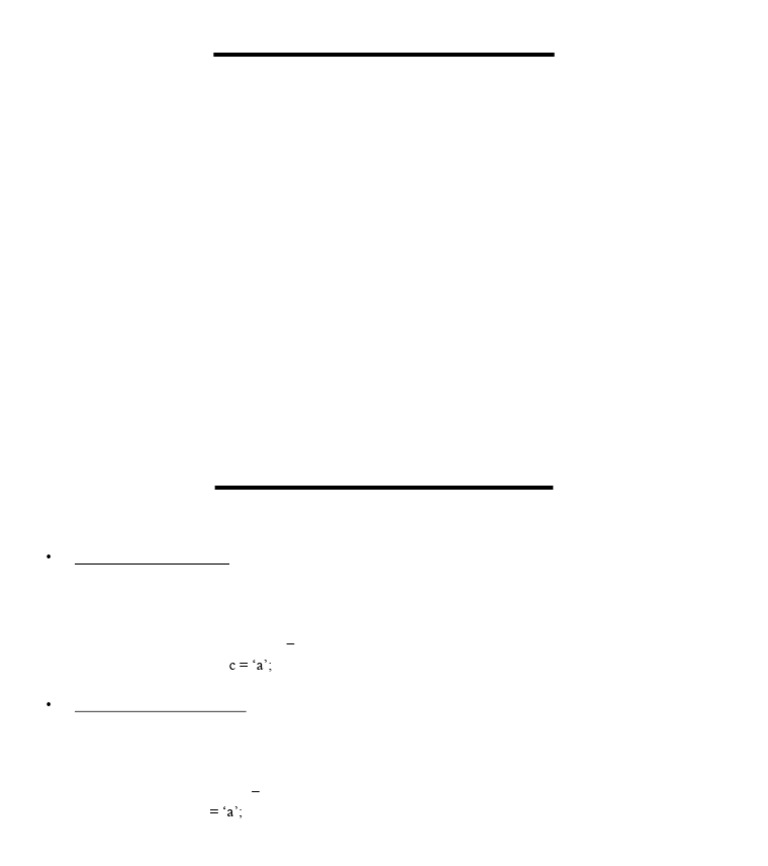 Declaration and Initializaing Variables | PDF