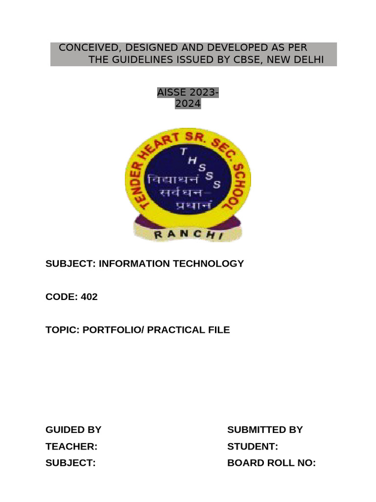 Class 10 Project Final | PDF | Spreadsheet | Worksheet