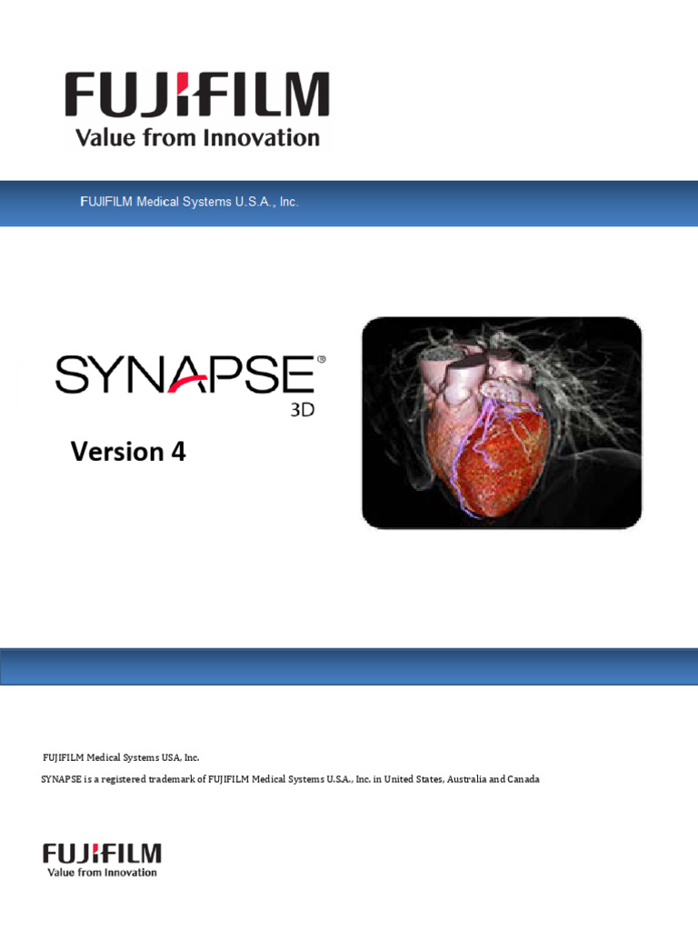 FUJIFILM Synapse 3D Brochure | PDF | Medical Imaging | Ct Scan