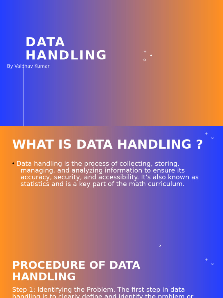 Data handling | PDF