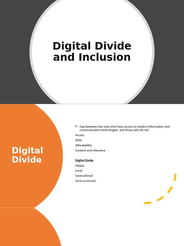 Understanding Digital Divide and Inclusion | PDF