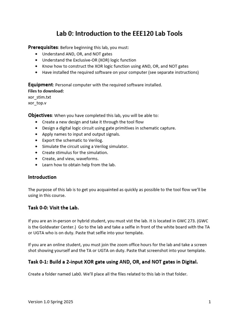 Lab 0 Manual | PDF | Computer File | Directory (Computing)