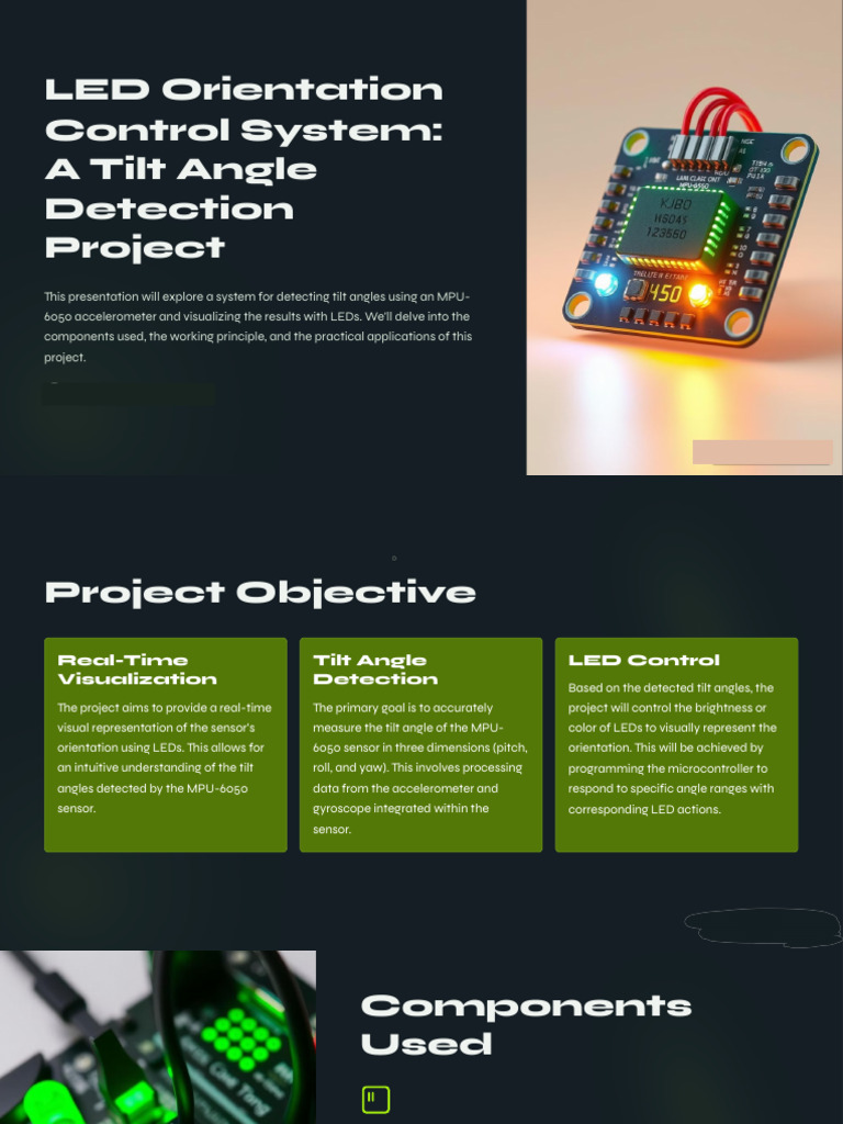 LED Tilt Angle Detection System | PDF | Accelerometer