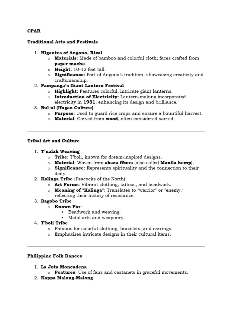 CPAR and PE 12 (1) | PDF | Dances | Entertainment