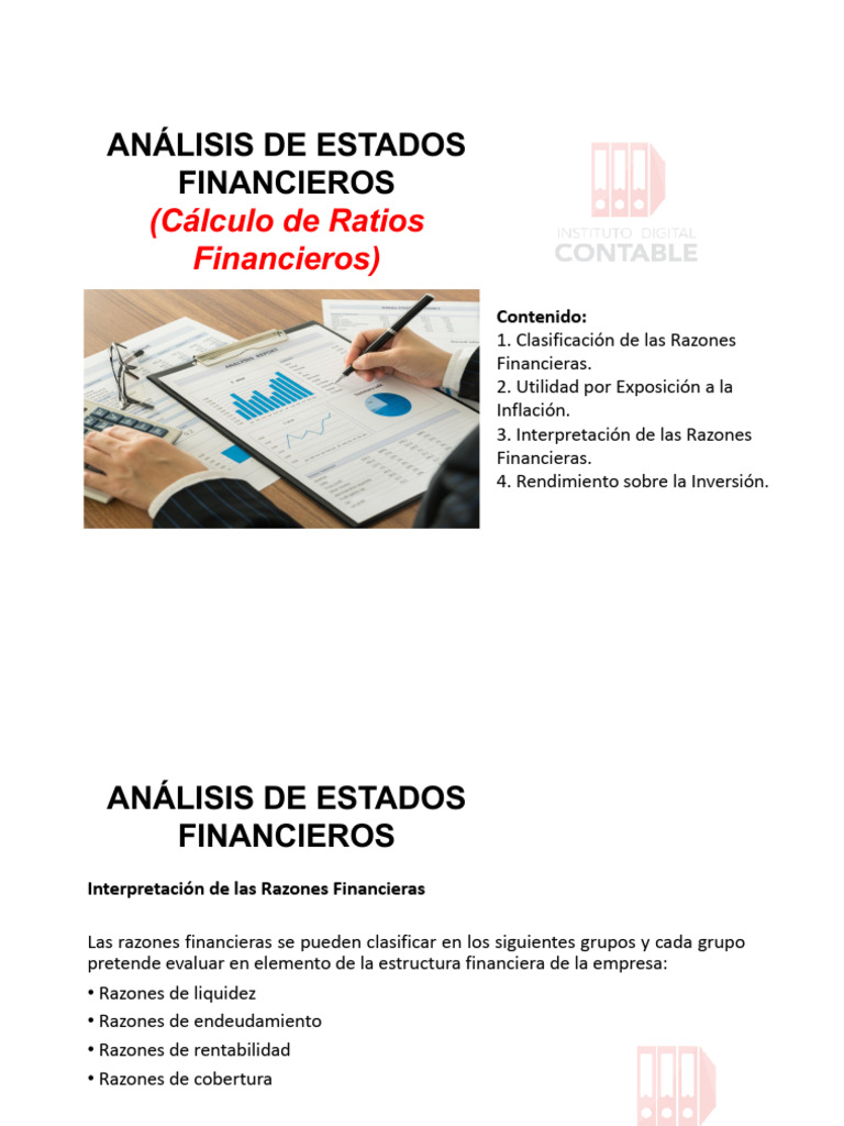Clase 3, Interpretación de Las Razones Financieras | PDF | Ratio ...