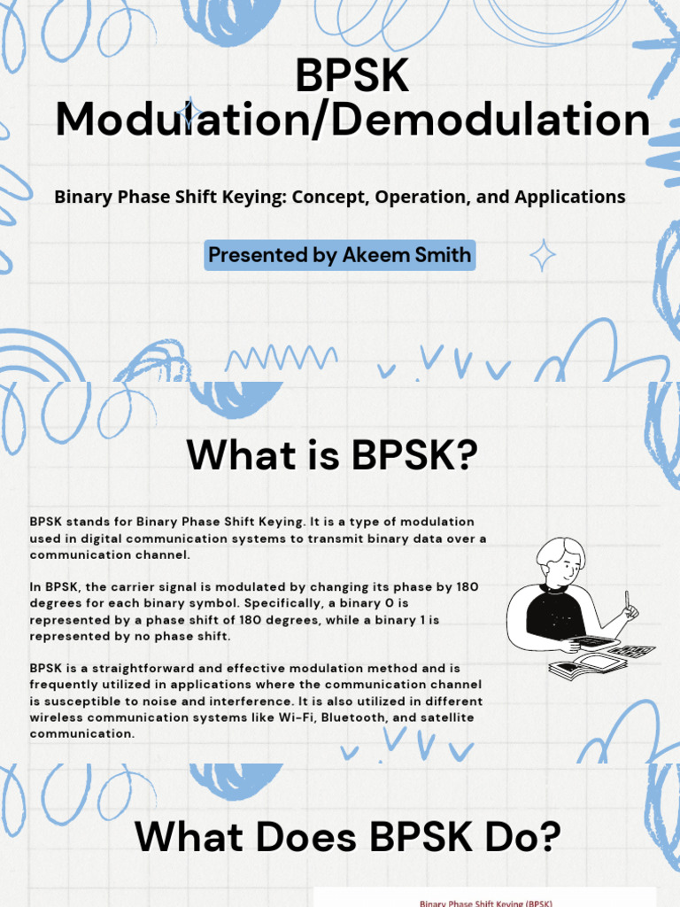 BPSK ModulationDemodulation | PDF | Modulation | Detector (Radio)