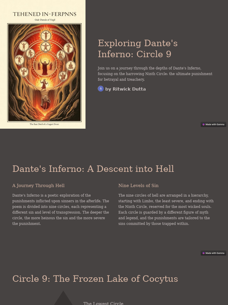 Exploring Dantes Inferno Circle 9 | PDF | Inferno (Dante) | Religious ...