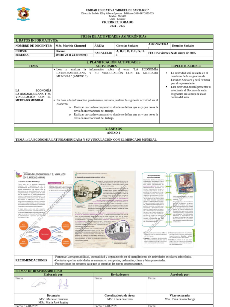 Eess.10mo. - Ficha1. Pedagógica Asincrónica | PDF | Maestros | Aprendizaje