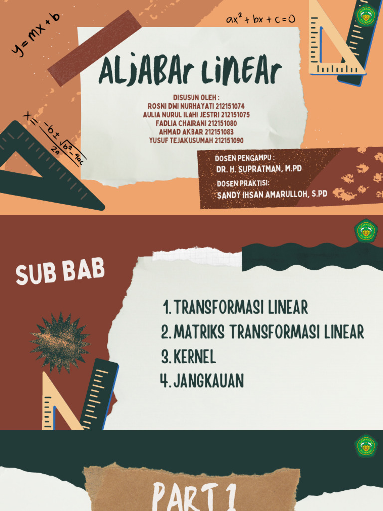 Panduan Transformasi Linear dan Matriks | PDF