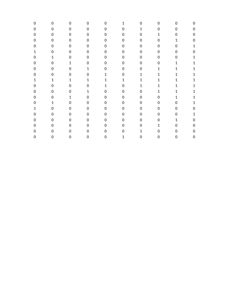 Filled Star Matrix | PDF