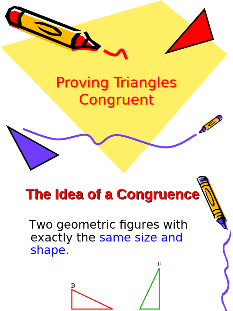 Proving Triangle Congruence Methods | PDF | Euclidean Geometry | Geometry