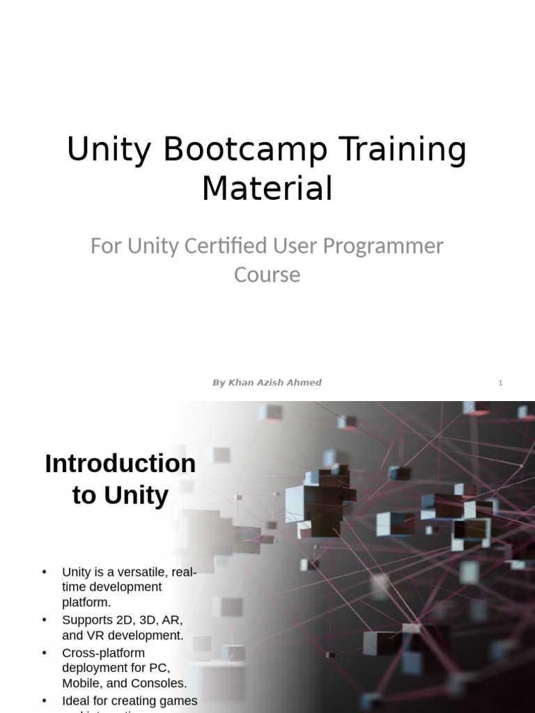 Unity Certification Training Material | PDF | Unity (Game Engine) | 2 D Computer Graphics