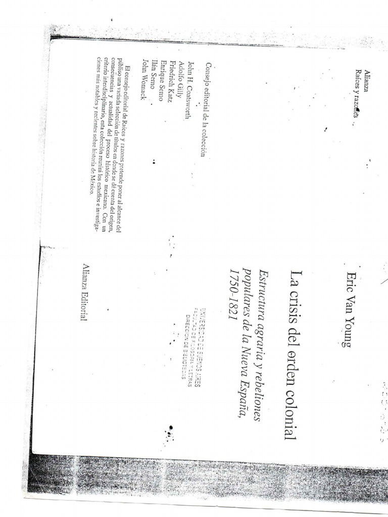 Van Young - La Crisis Del Orden Colonial | PDF