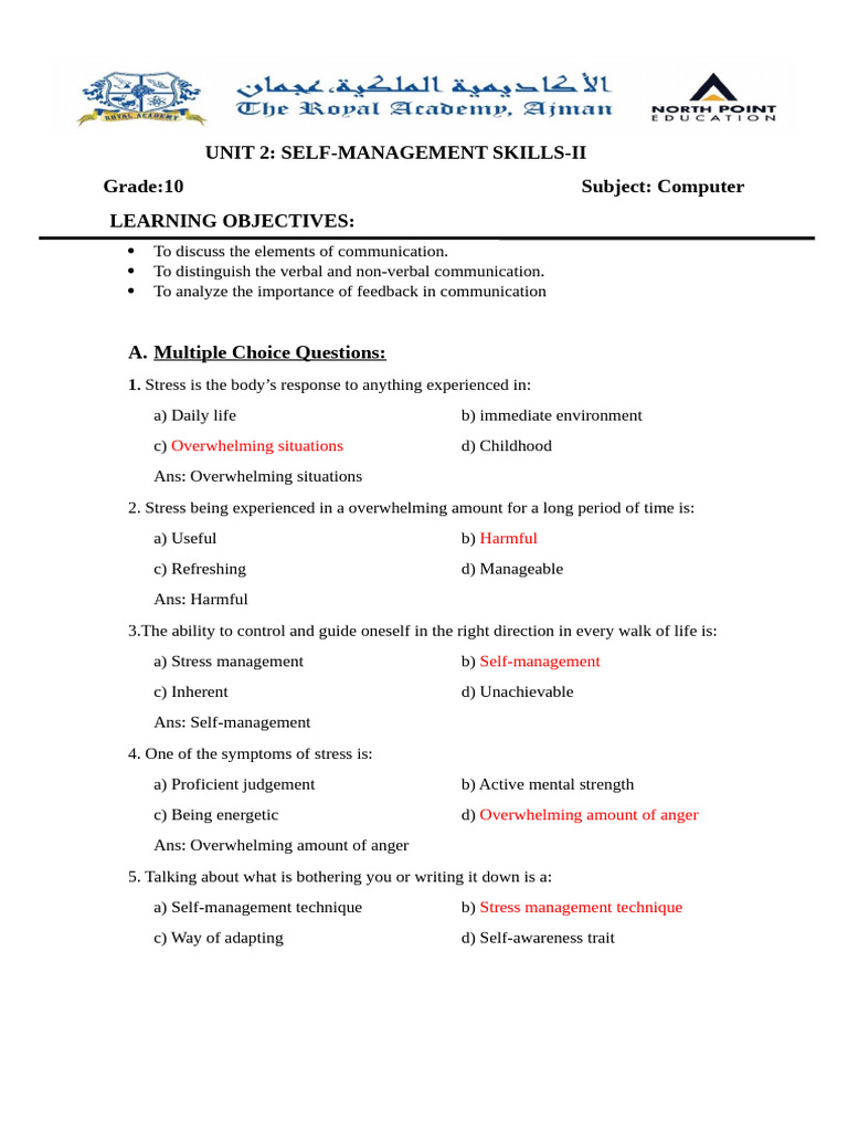 UNIT 2 SELF | PDF | Motivation | Motivational