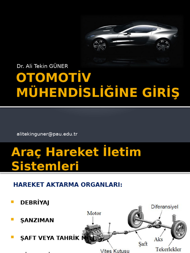 Hareket İletim Sistemleri | PDF