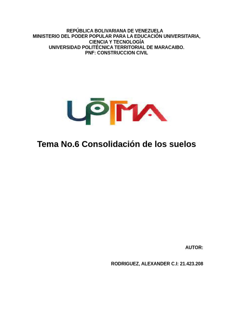 Consolidacion de Los Suelos | PDF | Permeabilidad (Ciencias de la Tierra) | Física Aplicada e ...