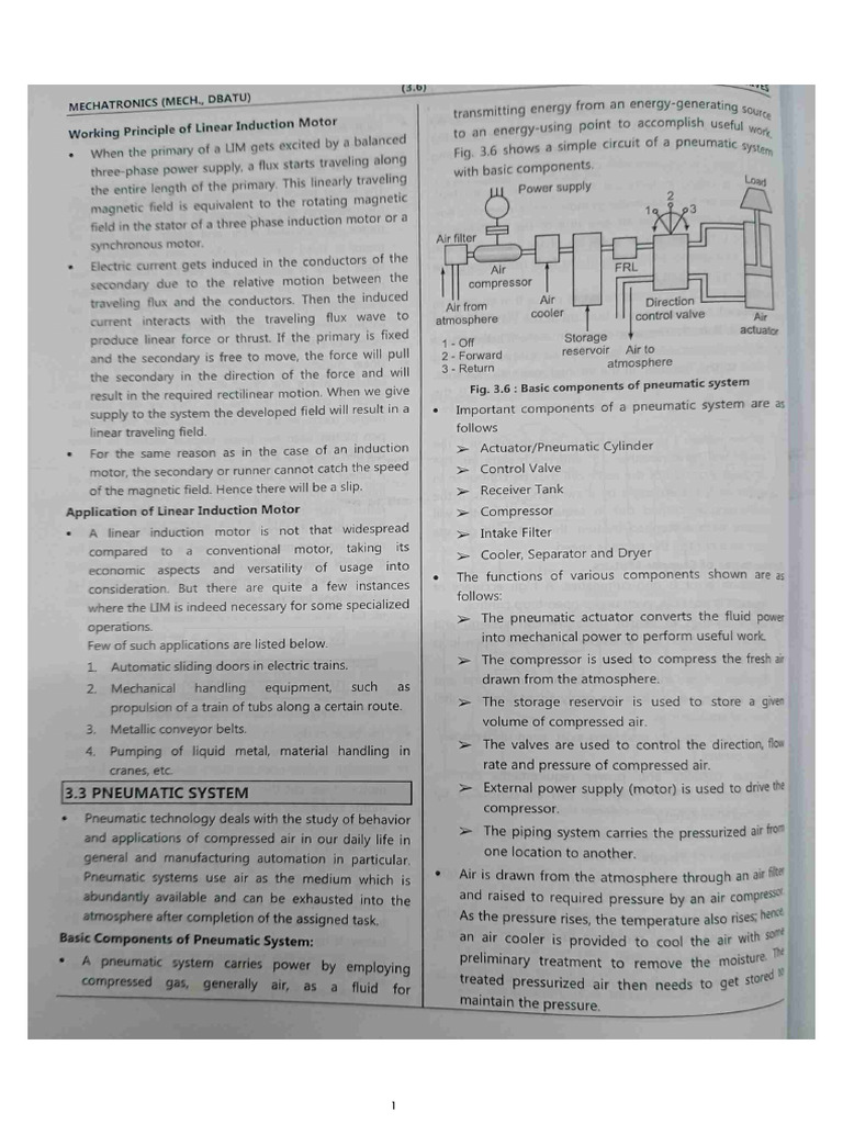 Mechatronics Unit III NOTES | PDF