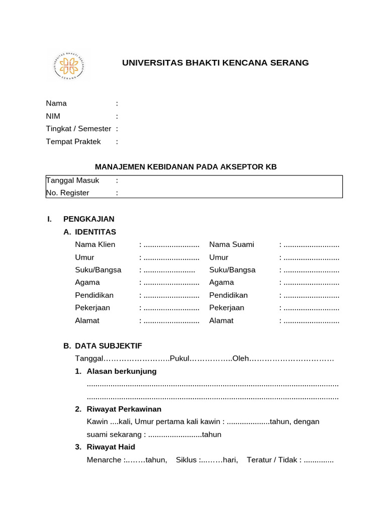 MANAJEMEN ASKEB KB - Revisi | PDF