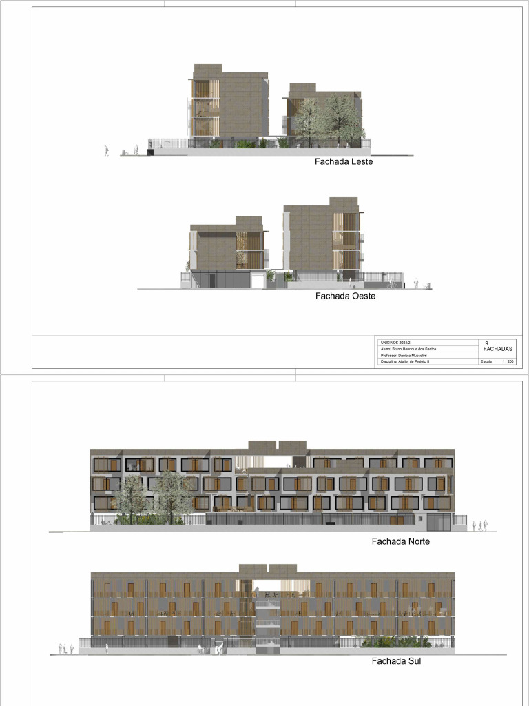 Fachada Leste e Oeste | PDF