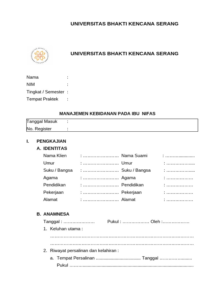 MANAJEMEN ASKEB BUFAS - Revisi | PDF