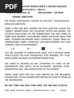 Grade 6 English Model Exam 2016 E.C. | PDF | Lion