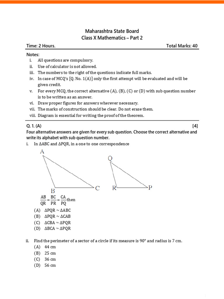 Geometry QP (1) | PDF | Circle | Trigonometric Functions