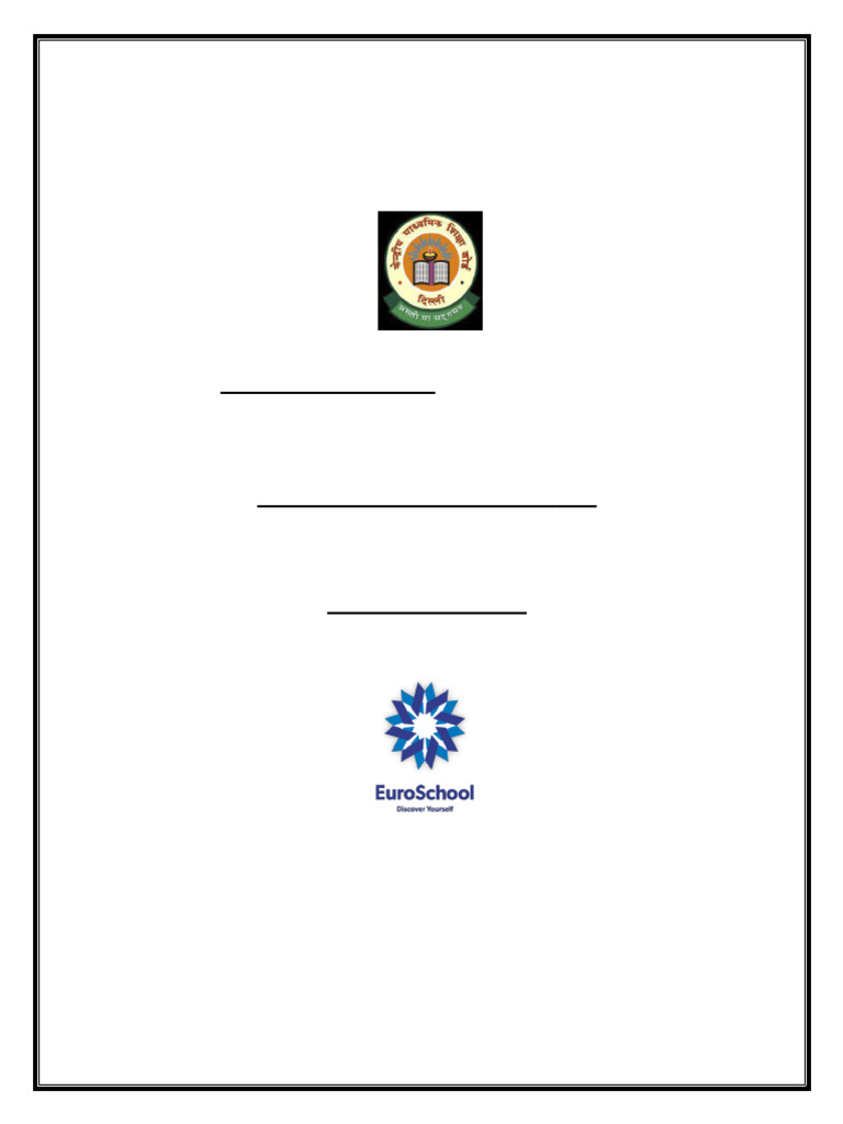 Grade 11 - Project - Cover Page-Certificate - Acknowledgement (1 ...