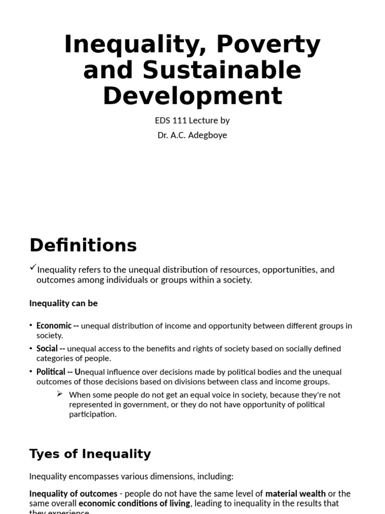 EDS111_Inequality | PDF | Economic Inequality | Discrimination & Race Relations