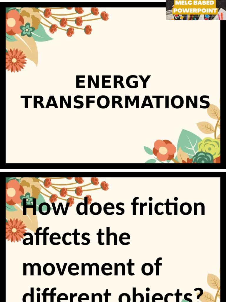 g6 q3 Week 3-5 Energy Transformations | PDF