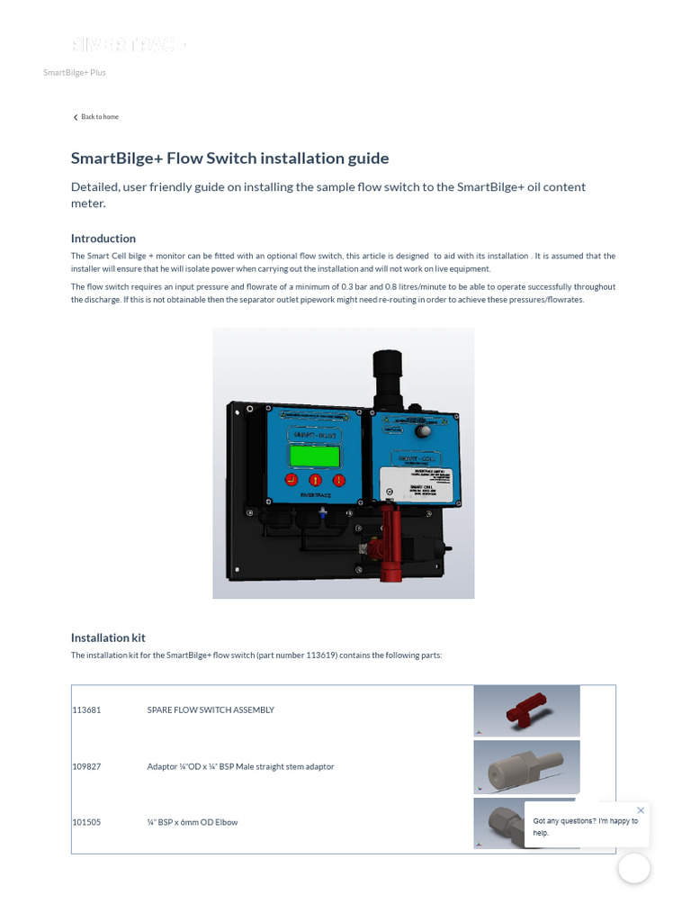 SmartBilge+ Flow Switch Installation Guide | PDF | Manufactured Goods ...