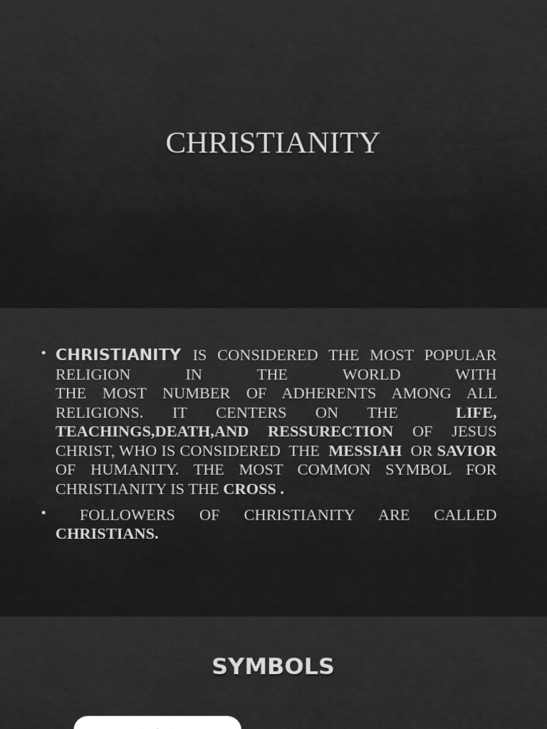 Overview of Christianity and Its Beliefs | PDF | Sacraments | Catholic ...