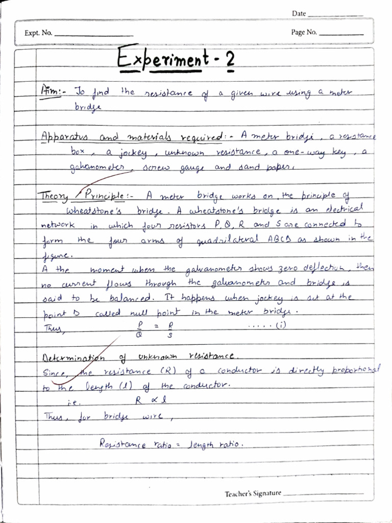 Physics Class 12 Experiment 2 Pdf