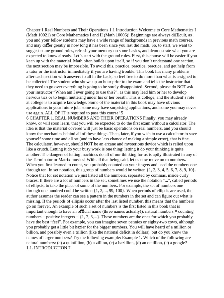 Introduction To Real Numbers | PDF | Mathematics