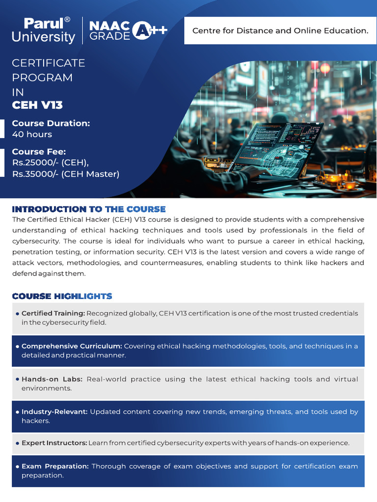 Certificate Program in CEH V13 | PDF