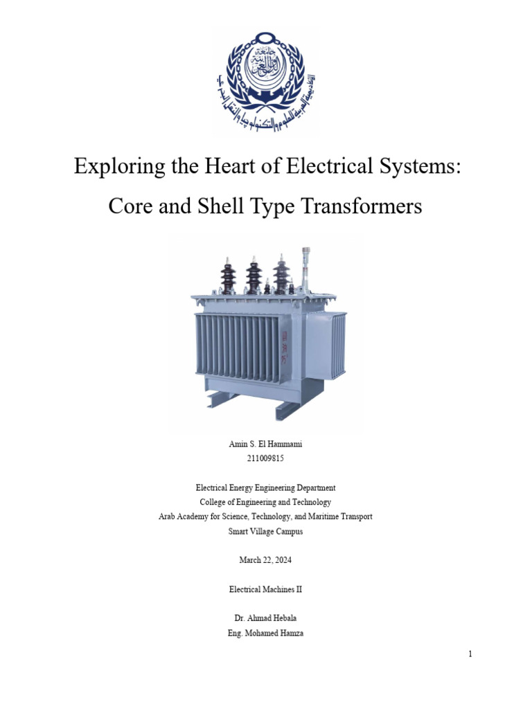 Exploring The Heart of Electrical Systems - Core and Shell Type ...