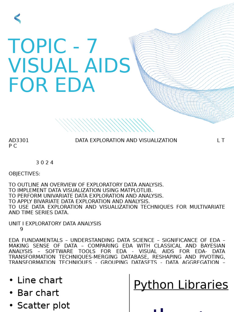 UNIT - 1 EDA Continuation | PDF | Scatter Plot | Data Analysis